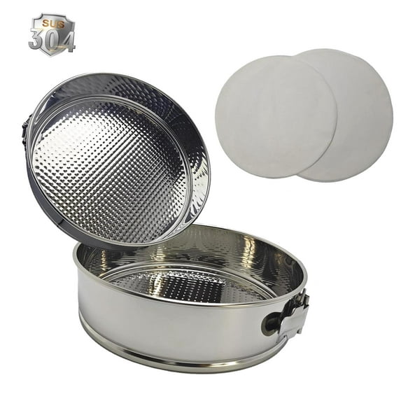 SJJ 9" 10" Springform Pan with Removable Bottom,304 Stainless Steel ...