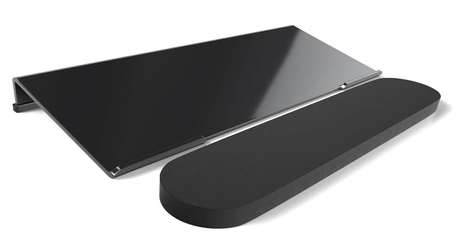 SJJ Acrylic Angled Computer Keyboard Stand for Comfortable Typing ...