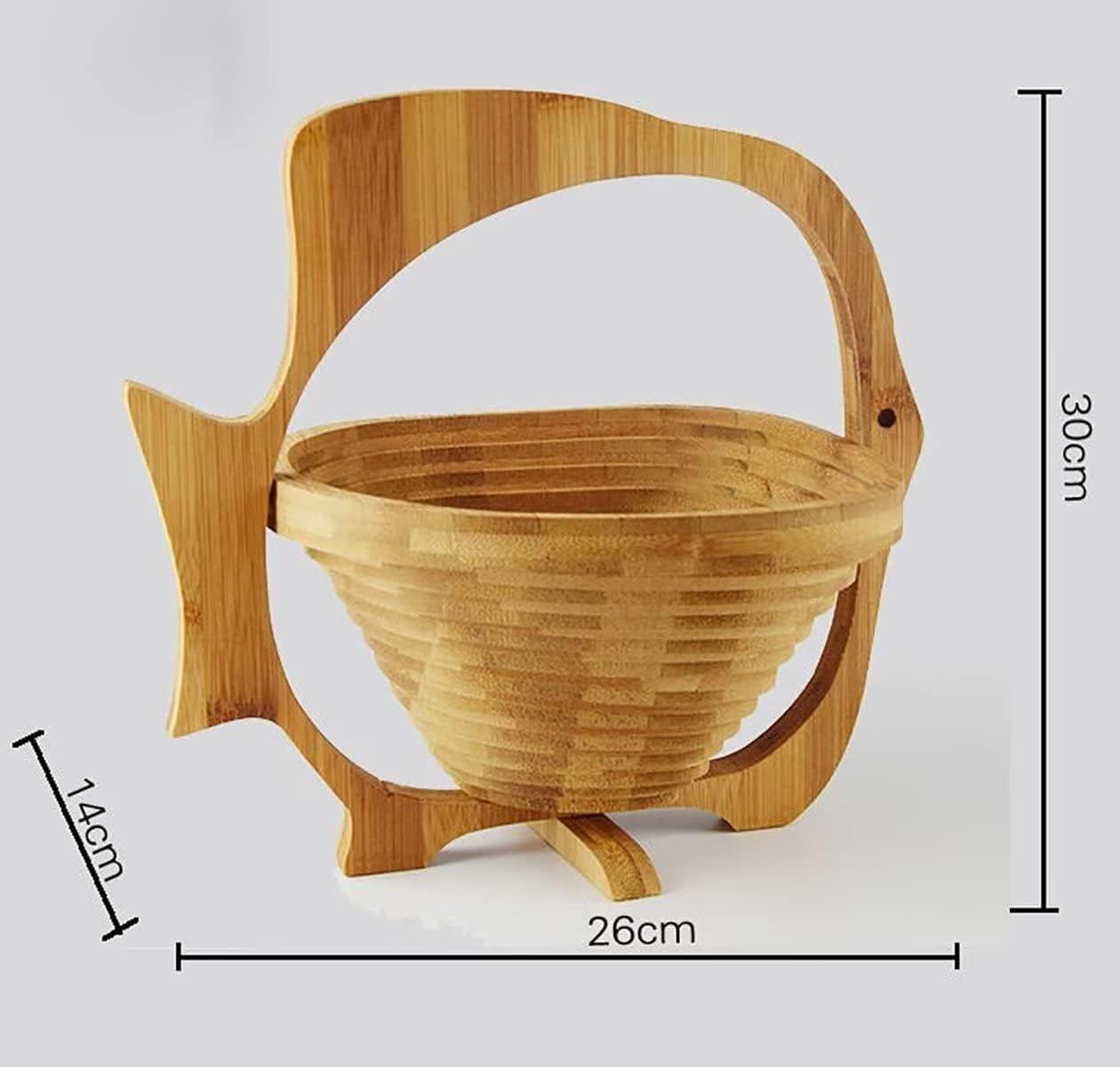 SJJ And Nuts Basket Natural Collapsible Fruit Picker Basket In Fish ...