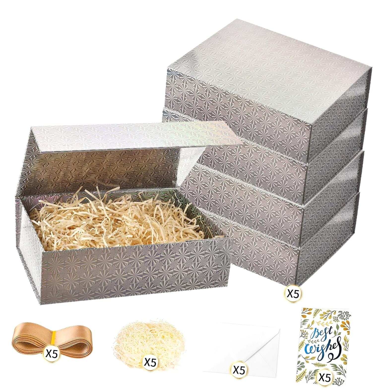 SJJ Beautiful Sturdy Large Silver Prints Box Measuring 11 8. 3.15 ...