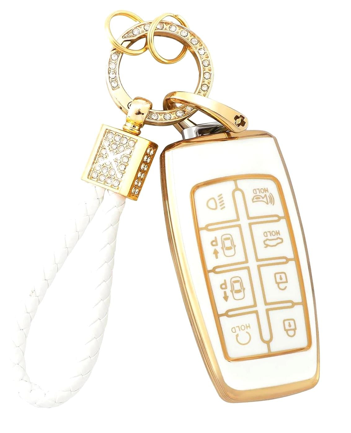 SJJ Chic Cover for Genesis GV70 GV80 2023 2022 2021 8-Button Car Keys ...