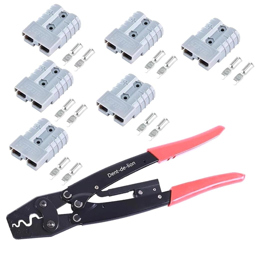 SJJ Crimping Pliers with Connectors and Dust Covers, Tool for 50-600V ...
