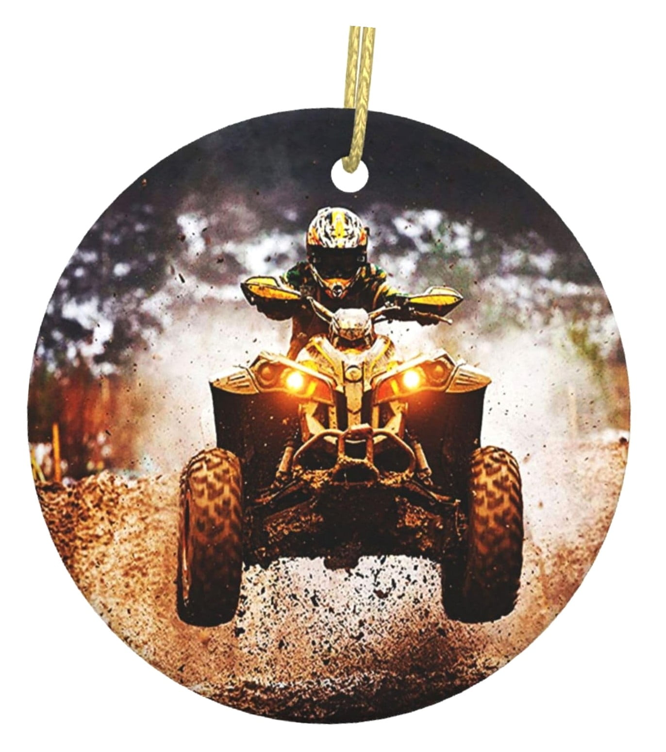 SJJ Dirt Quad 4 Wheelers Off Road ATV Christmas Tree Ornaments for Xmas ...