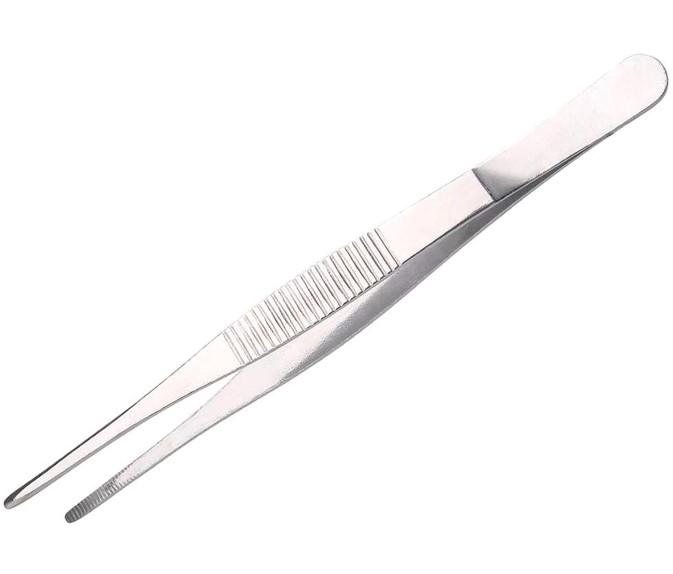 SJJ Extended Tweezers - Accurate Serrated Culinary Tongs, Grill ...