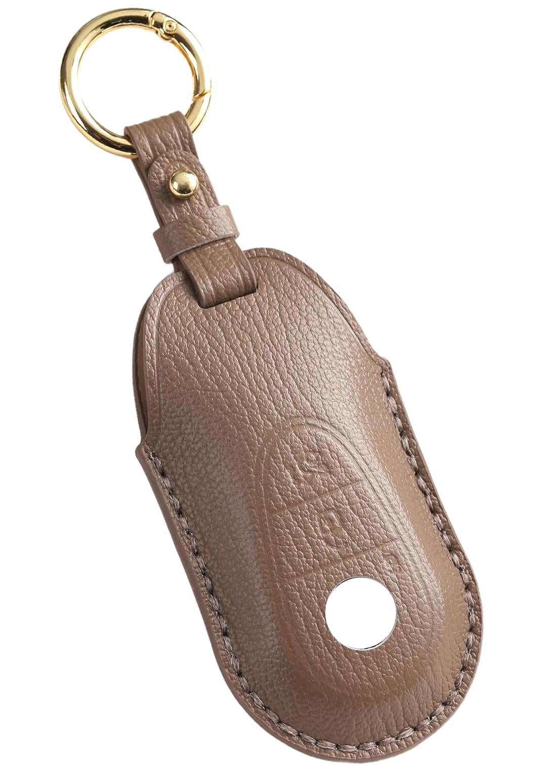 SJJ Genuine Leather Key Fob Case for Mercedes- C E S Class GLC CLE EQE ...