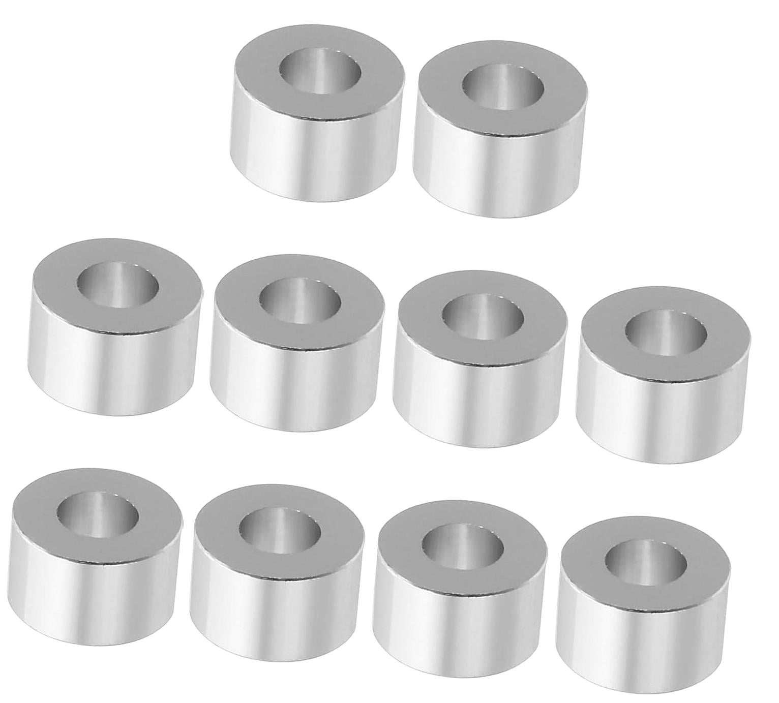 SJJ M6 Aluminum Spacers, 10 Pcs Metal Spacer Aluminum M6 x 1/2" OD x 1/ ...
