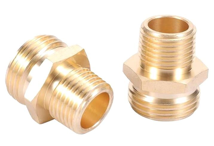 SJJ Pipe Connector Adapter, 3/4" GHT to 1/2" NPT, 2-Pack GHT to NPT ...