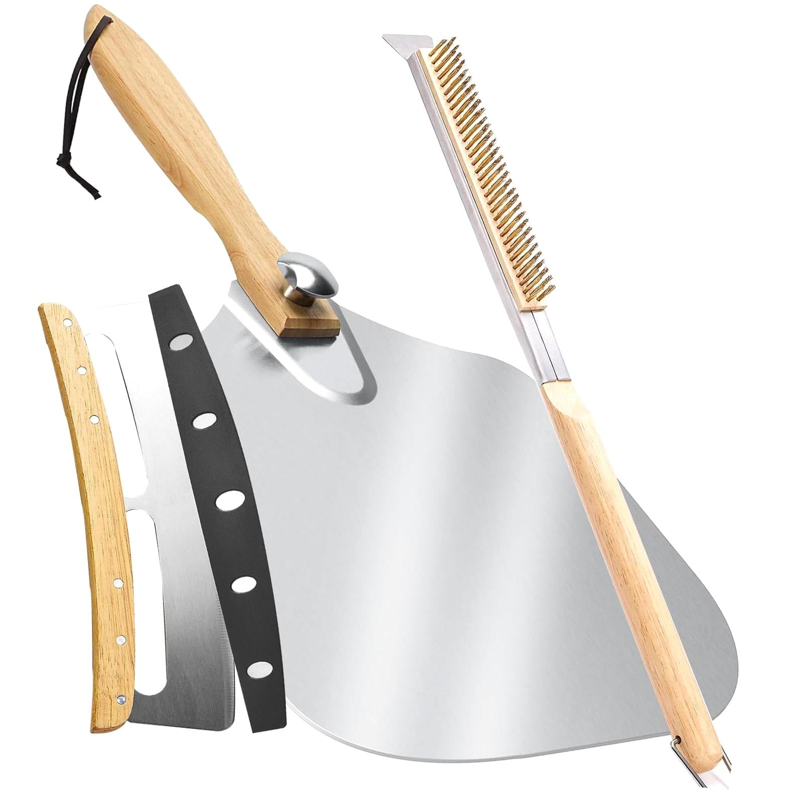 SJJ Pizza Oven Kit Includes 12-Inch Pizza Peel, Pizza Oven & Stone ...