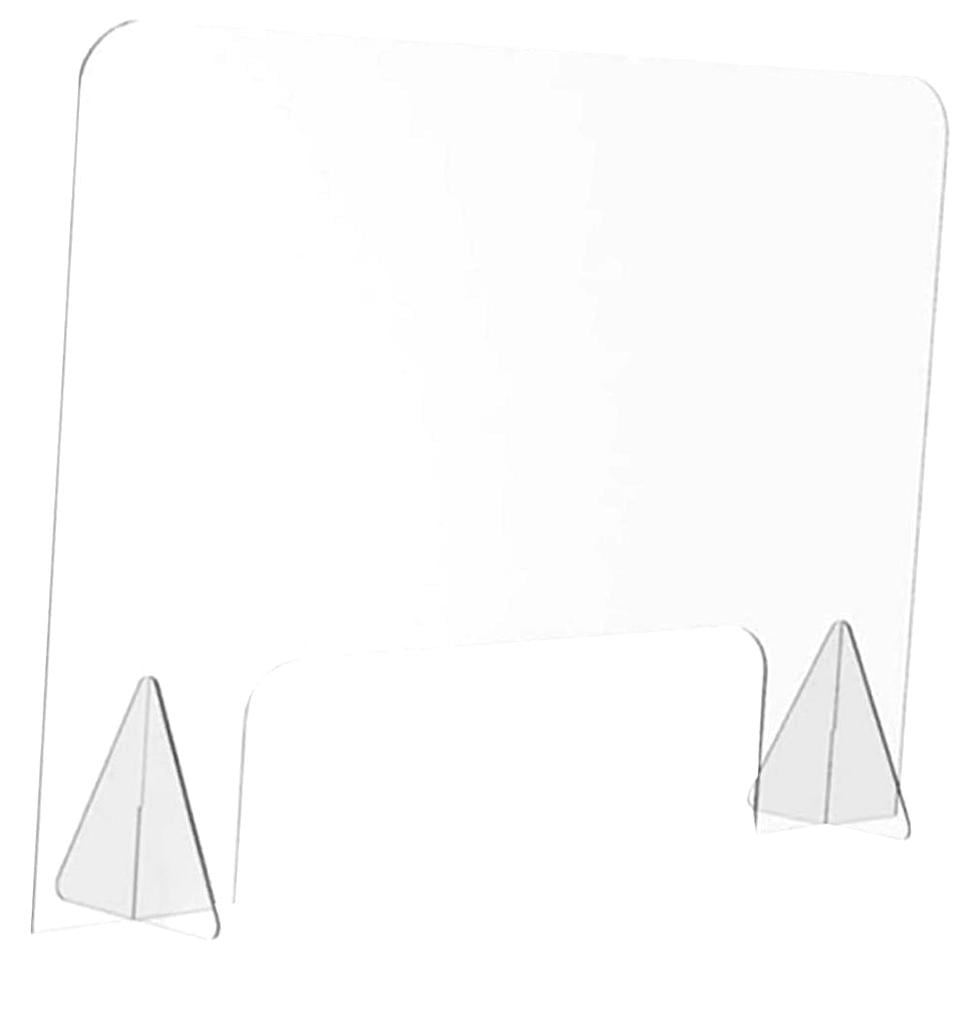 SJJ Protective Dividers Panel - Clear Desk Barrier for Office Use ...