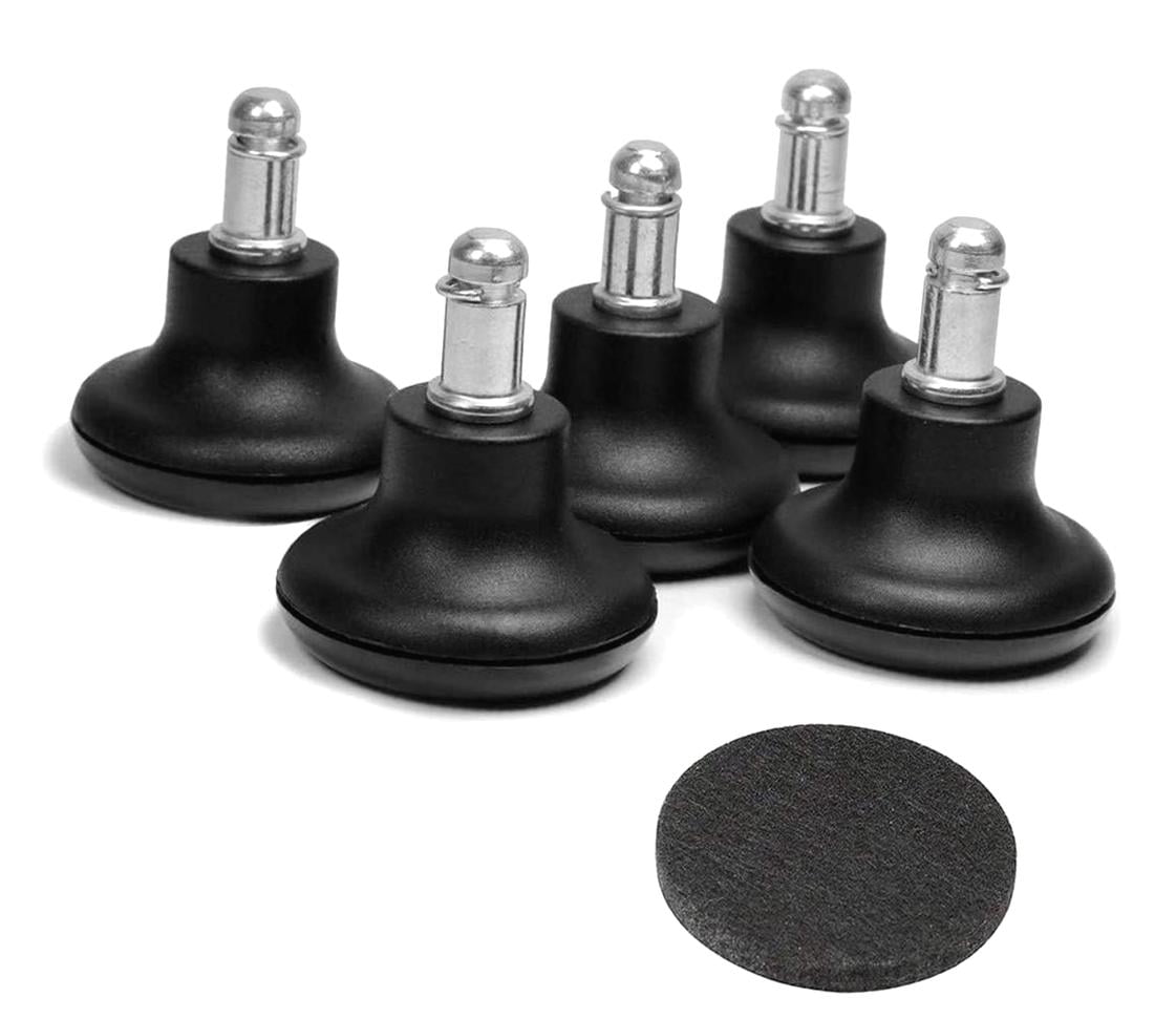 SJJ Replacement Glides for Office Chairs or Stools, Convert Swivel ...