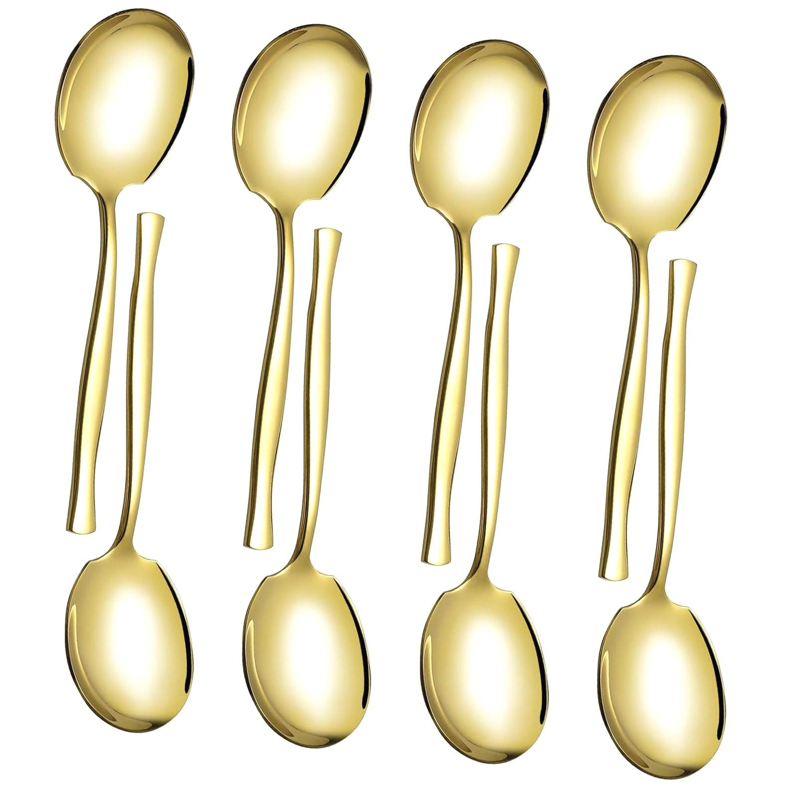 SJJ Set of 8 Stainless Steel Buffet Serving Spoons, - Walmart.com