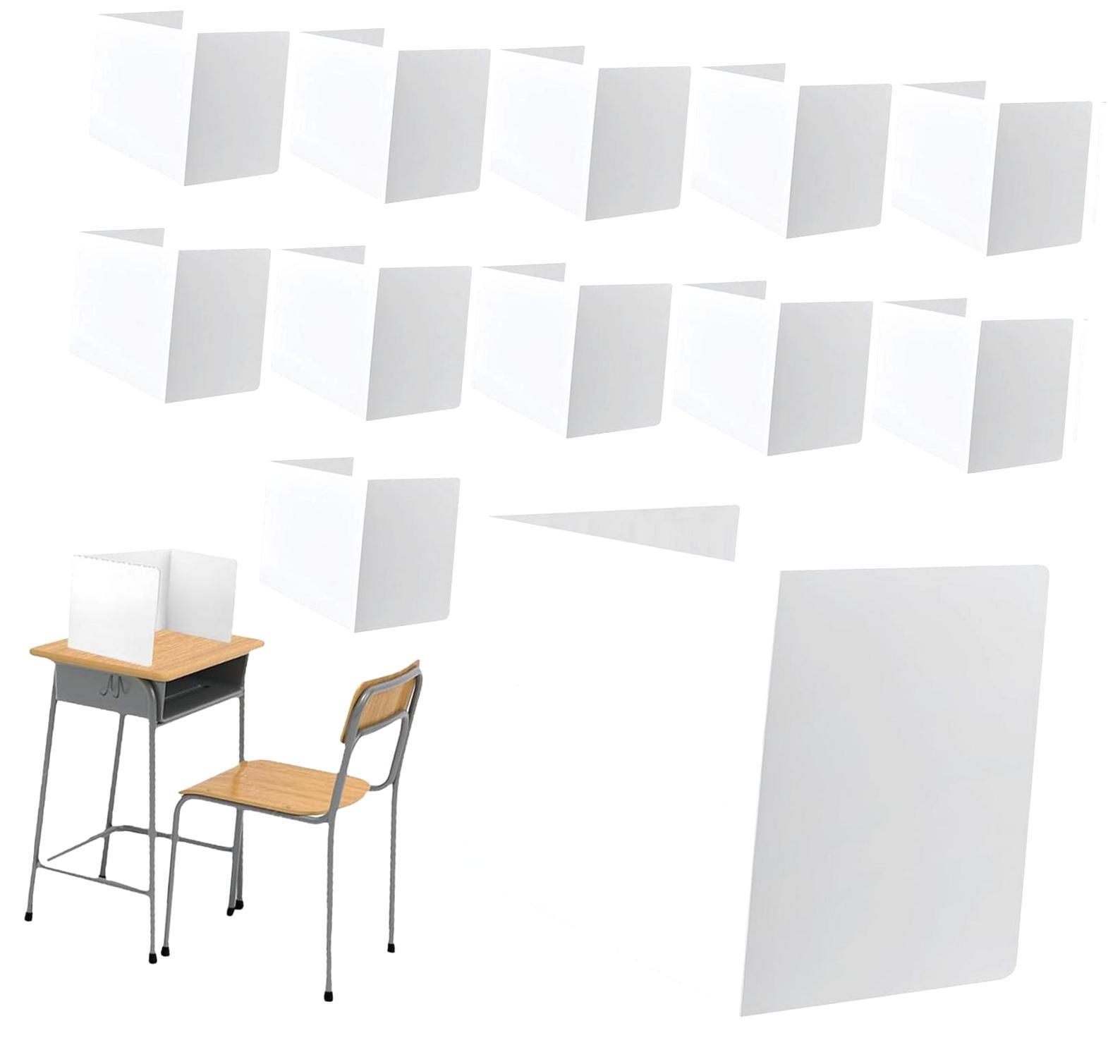 SJJ Student Desk Privacy Screens, Foldable Dividers for Classroom Use ...