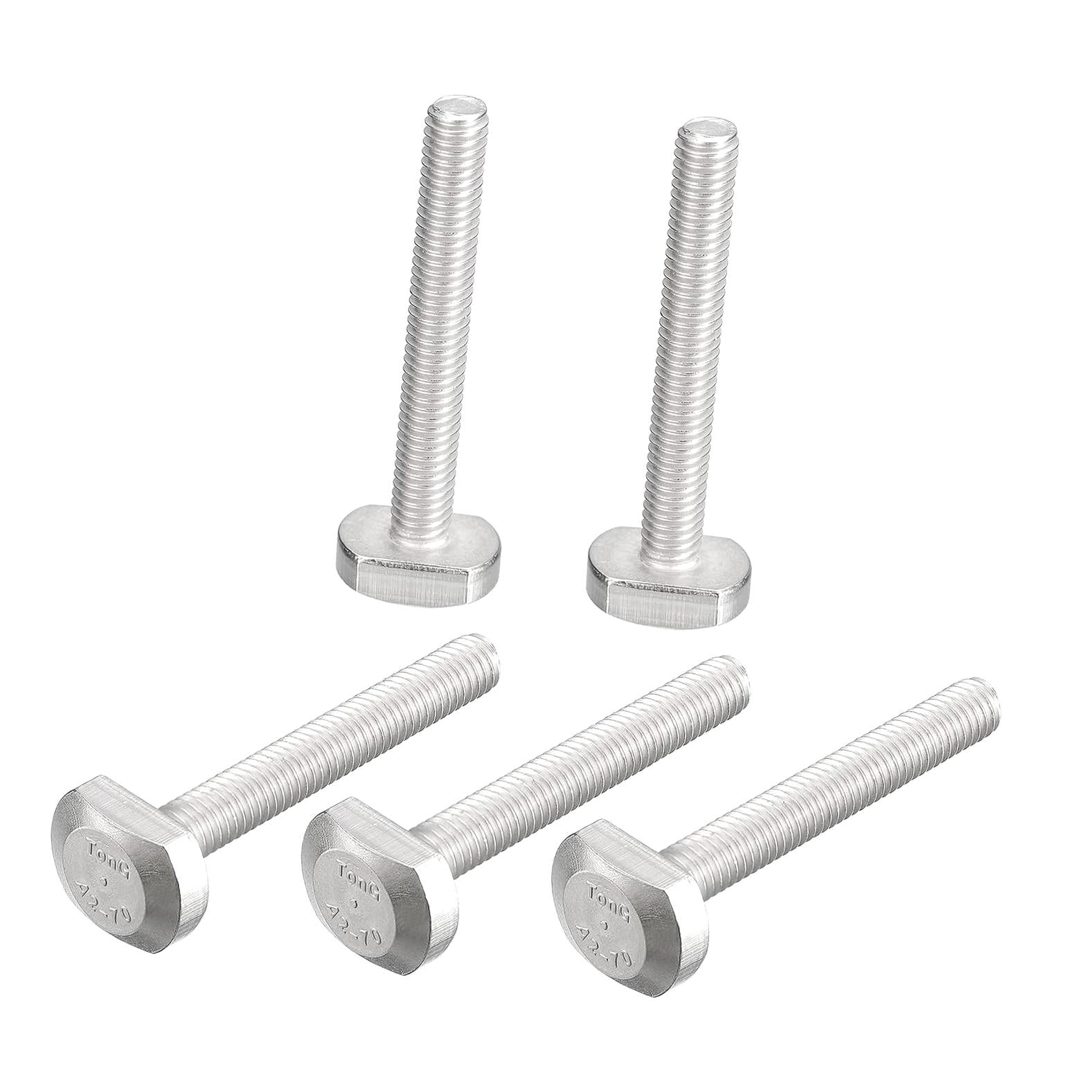 SJJ T-Slot Bolts, 5pcs M10x45mm T Slot Drop-in Stud Sliding Bolts 304 ...
