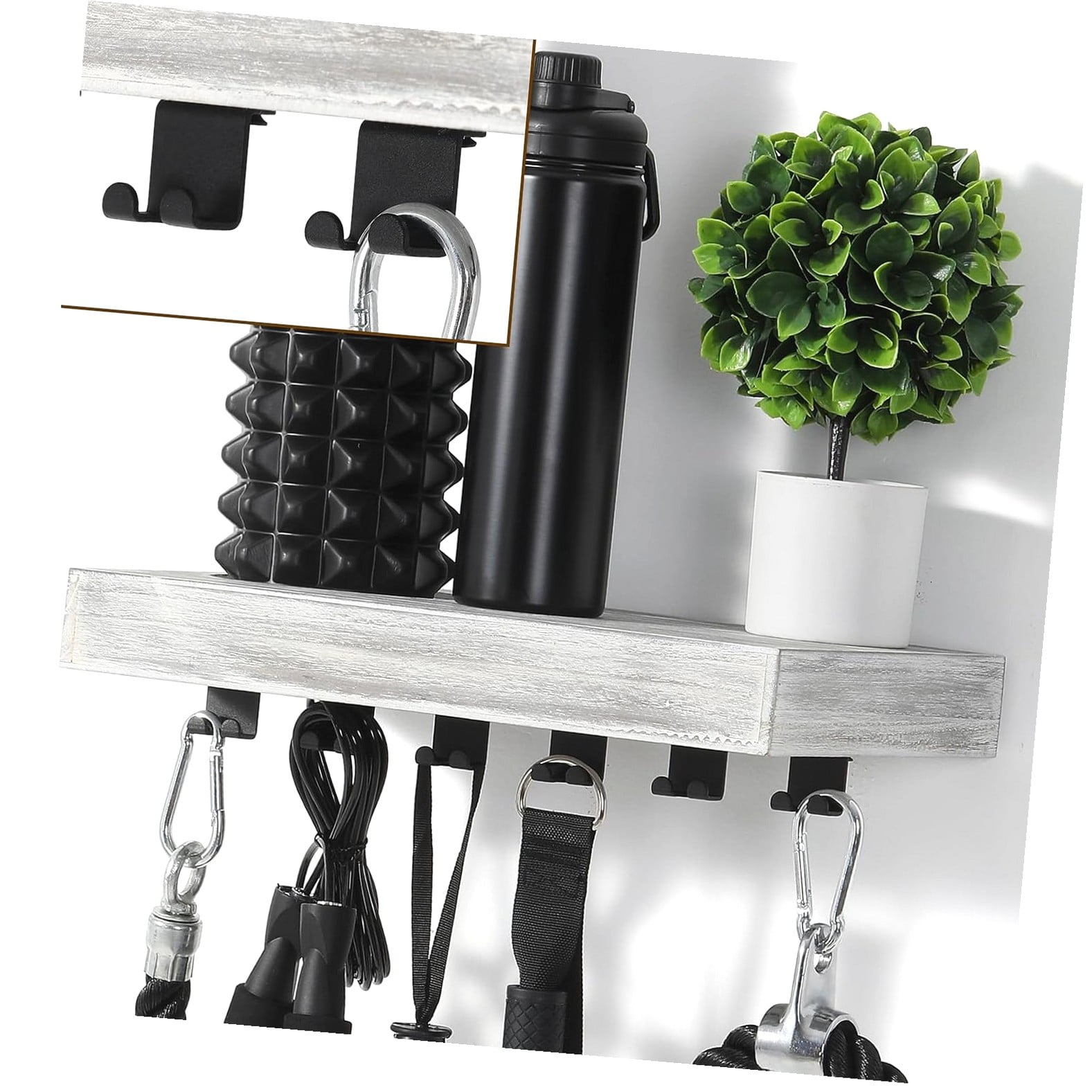 SJJ Tonal Accessory Holder, Wall Mount Organizer Fits Various Items ...