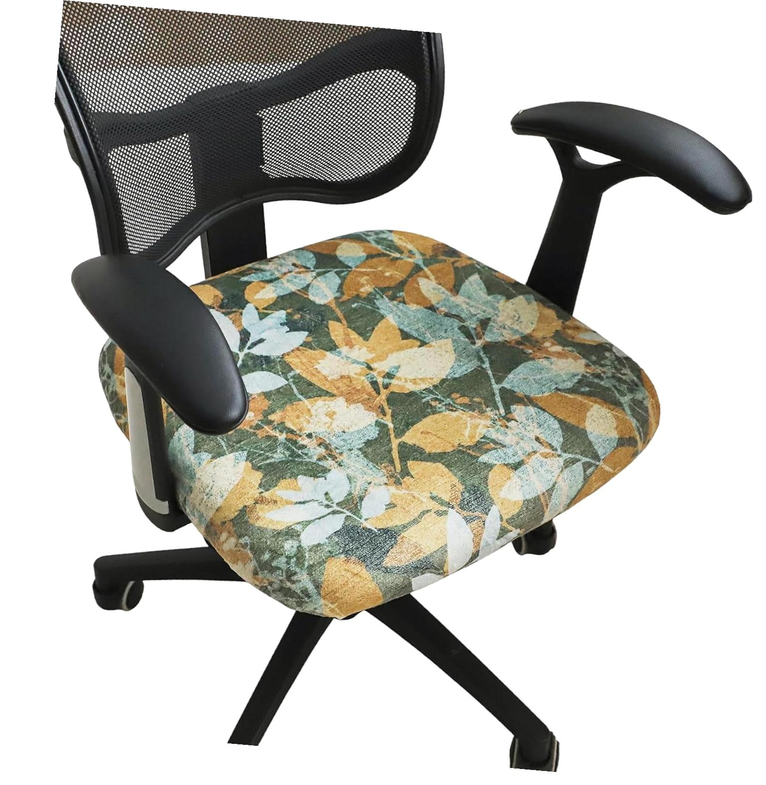 SJJ Velvet Office Chair Seat Cover, 20inch Stretchable Computer Chair ...