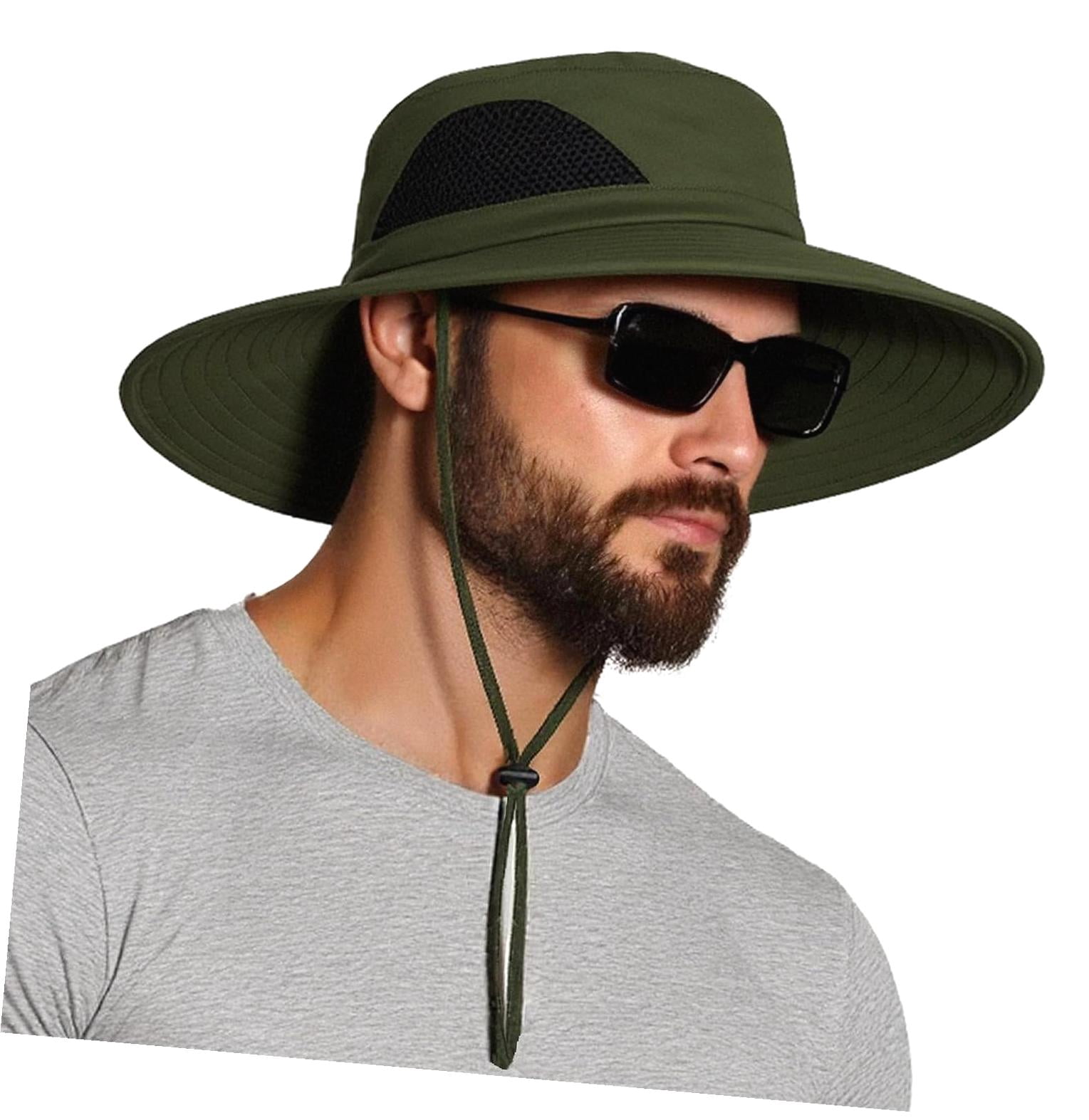 SJJ Wide Brim Sun Hat, UPF 50+ UV Protection Foldable Bucket Hat for ...