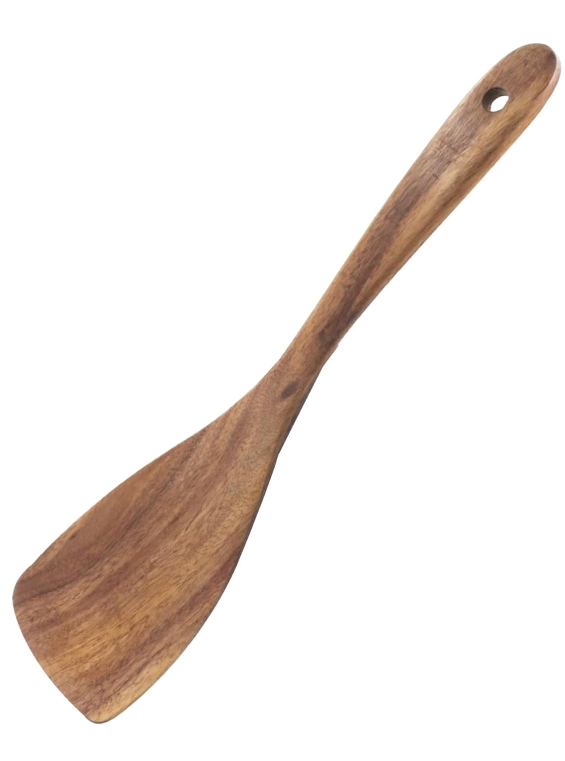 SJJ Wooden, Wok Wooden Kitchen Utensil with Long Handle, Smooth Surface ...