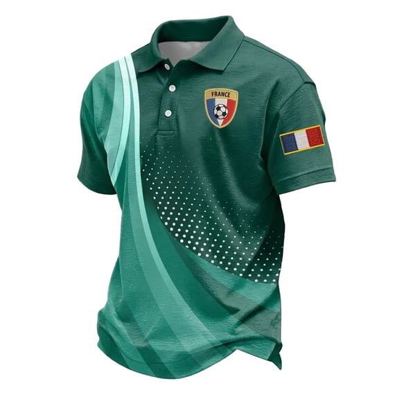 SJLDQY 2026 France Soccer Polo Shirts for Men Short Sleeve ...