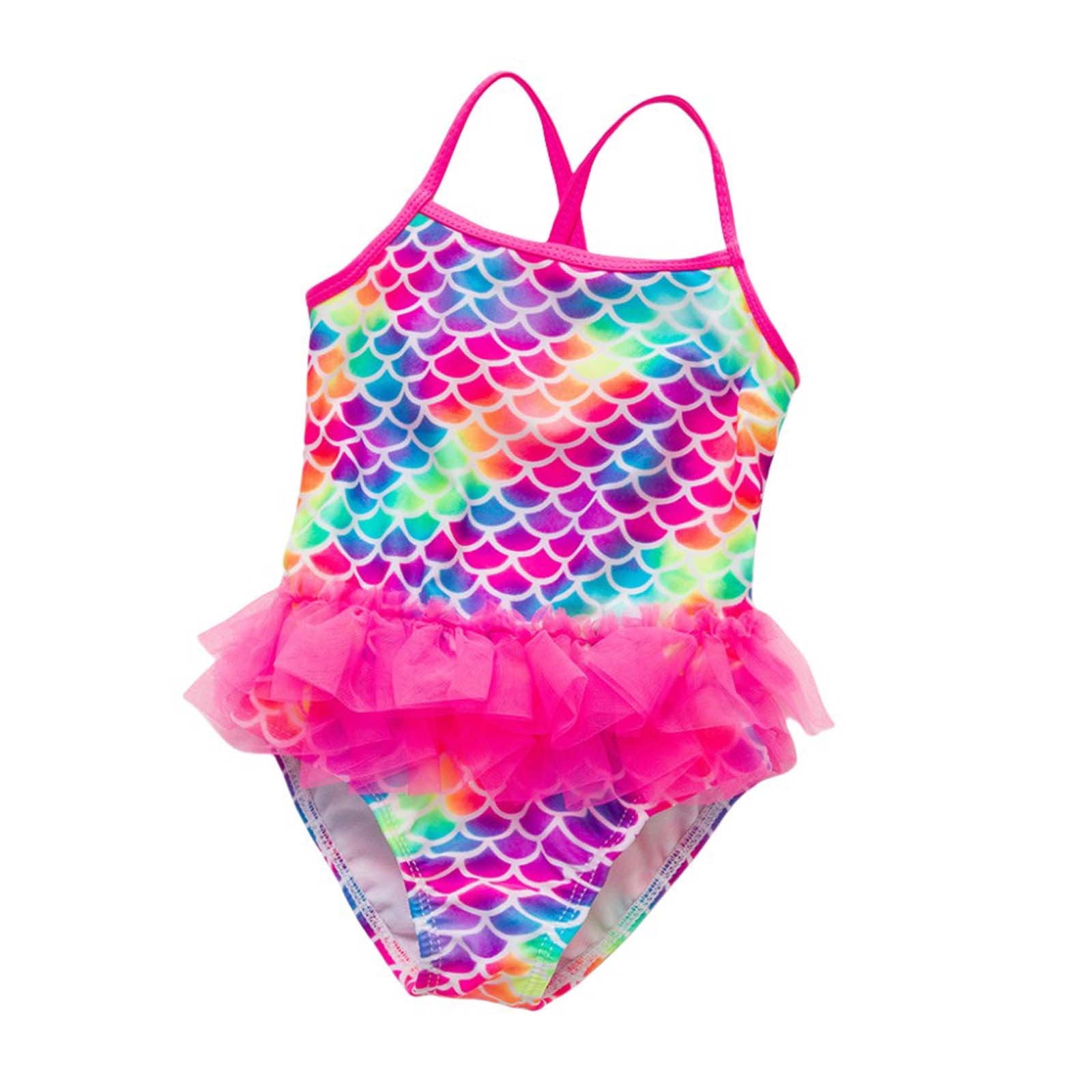 SJLDQY Girl Swimsuit 1Pc Swimming Summer Children Bikini with ...