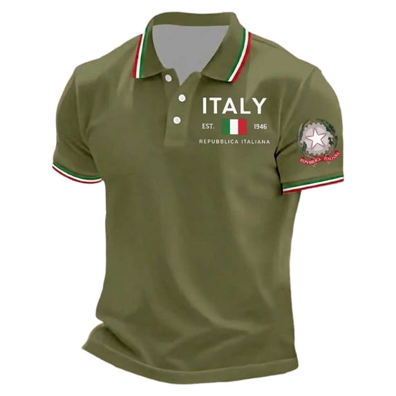 SJLDQY Mens 2026 Italy Soccer Polo Shirts Short Sleeve International ...