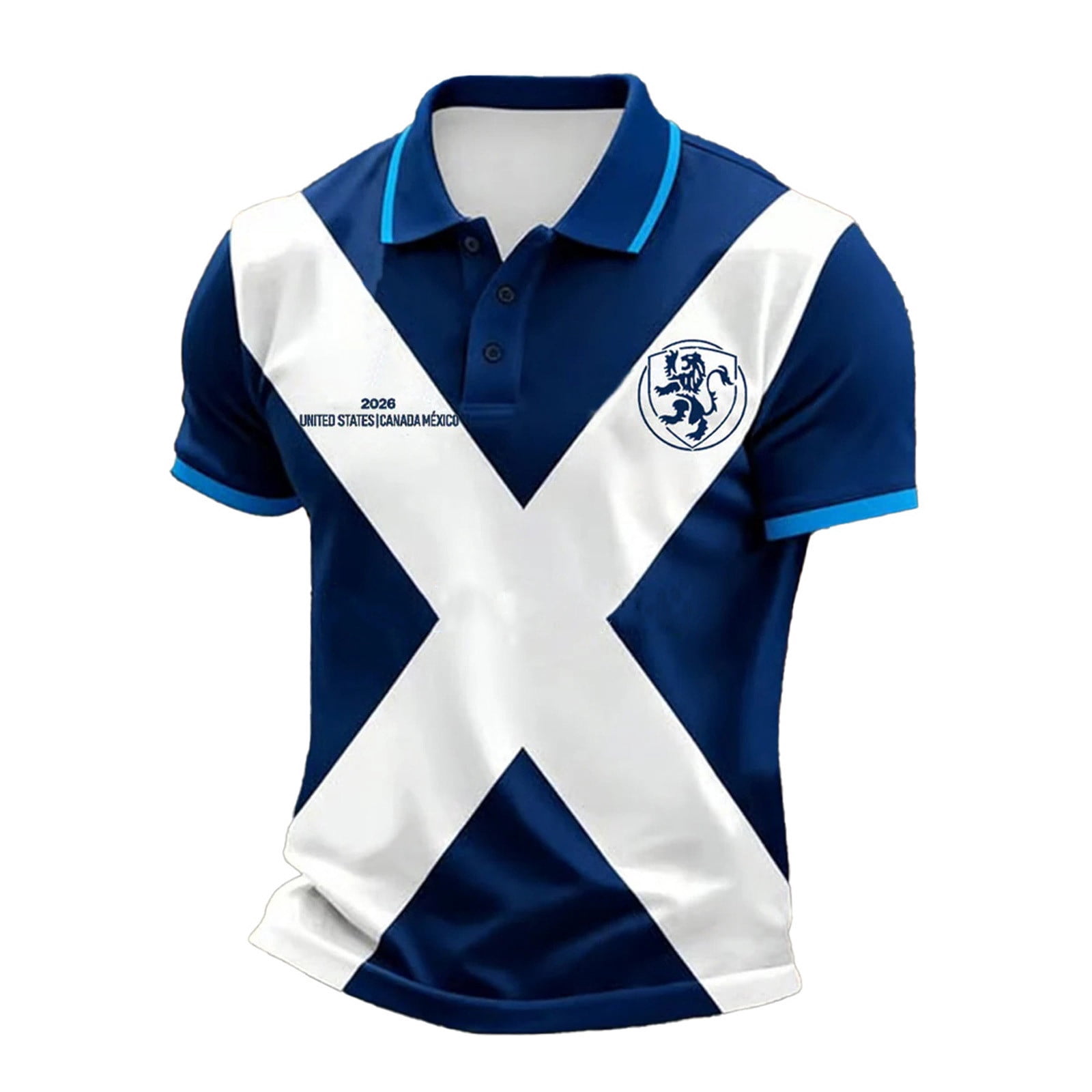 SJLDQY Mens 2026 Scotland Soccer Polo Shirts Short Sleeve International ...