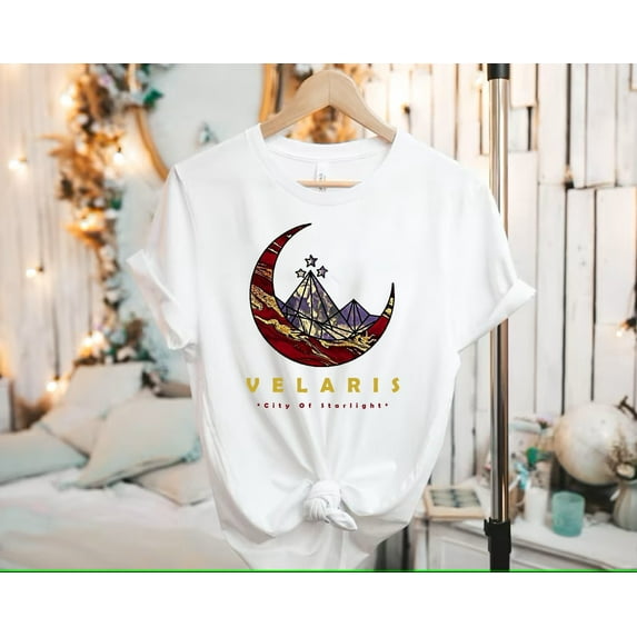 SJM, Velaris T-shirt, ACOTAR Feyre's Tattoo, The Night Court, A Court ...