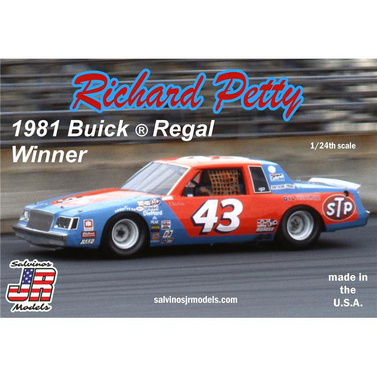 SJMRPB1981D 1/24 Richard Petty #43 1980 Buick Regal Winner Plastic ...