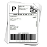 "SJPACK 100 Full Sheets, 8.5""x11"" Shipping Labels, Laser/Inkjet ...