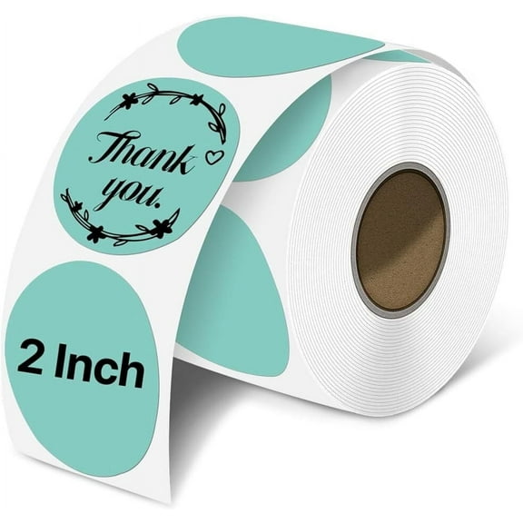 2500 Pcs 2 Inch Circle Thermal Sticker Labels Self Adhesive Round ...