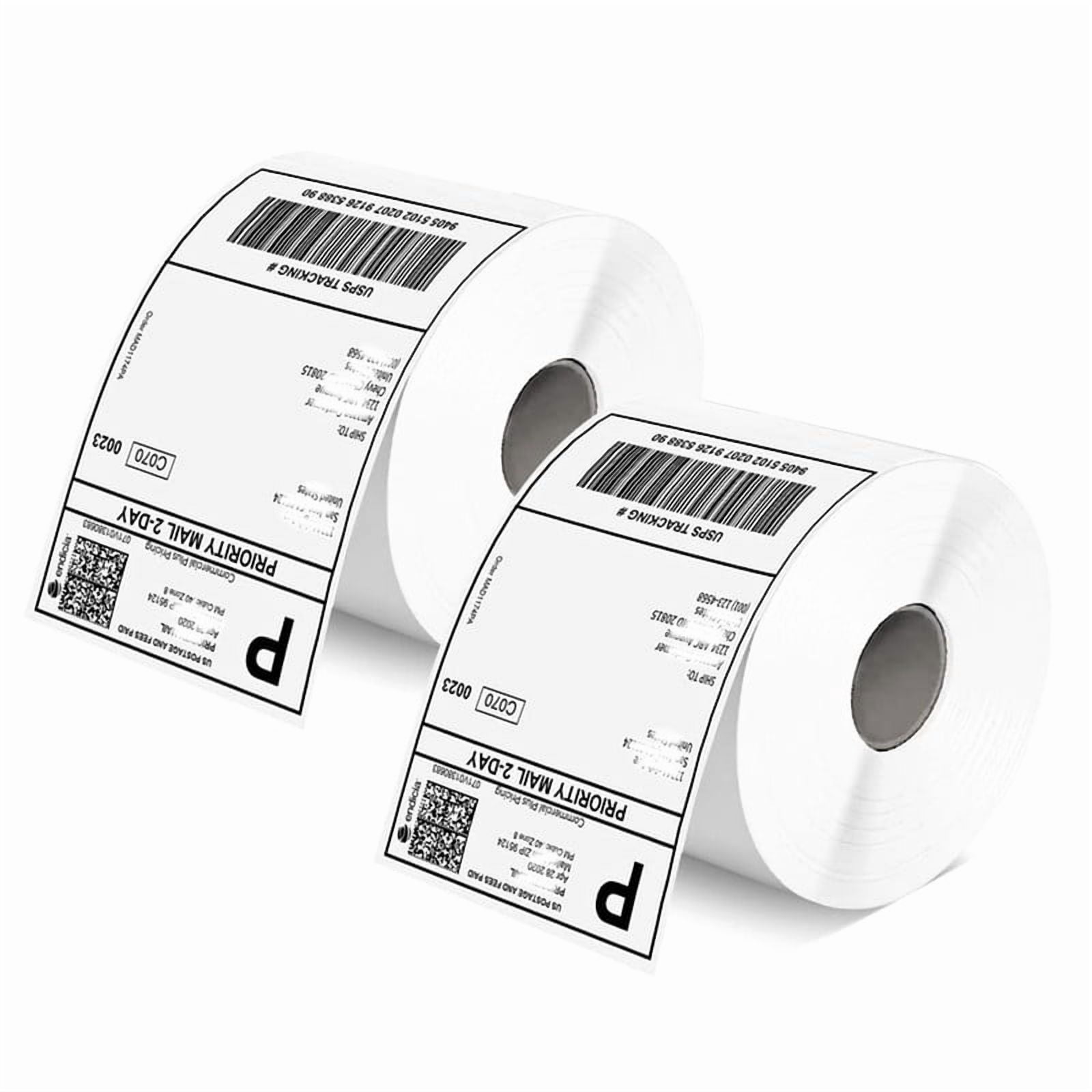 SJPACK 2 Rolls 4"x6" Direct Thermal Shipping Labels for Zebra 2844 ...