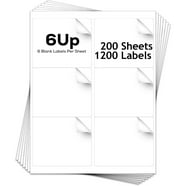 "SJPACK 100 Full Sheets, 8.5""x11"" Shipping Labels, Laser/Inkjet ...