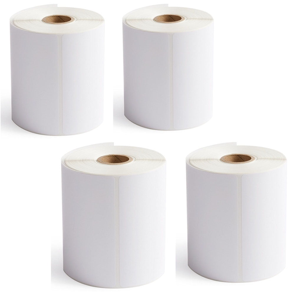 SJPACK 4 Rolls 4x6 Direct Thermal Blank Shipping Labels Self Adhesive ...