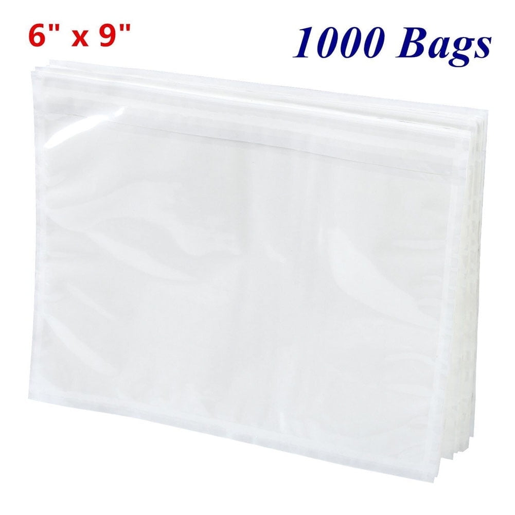 SJPACK 6" x 9" Clear Top Loading Packing List Enclosed Invoice Labels ...