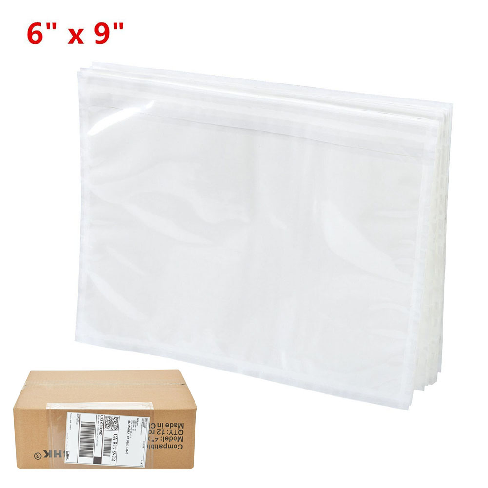 SJPACK 6" x 9" Clear Top Loading Packing List Enclosed Invoice Labels ...