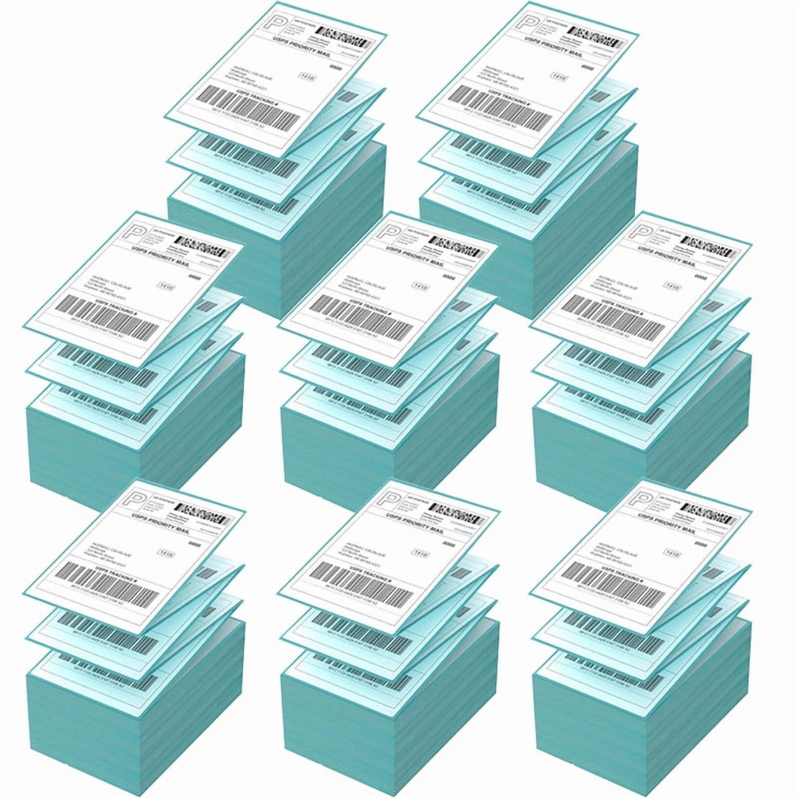 SJPACK 8000 Labels 4" x 6" Fanfold Direct Thermal Shipping Labels Blank ...