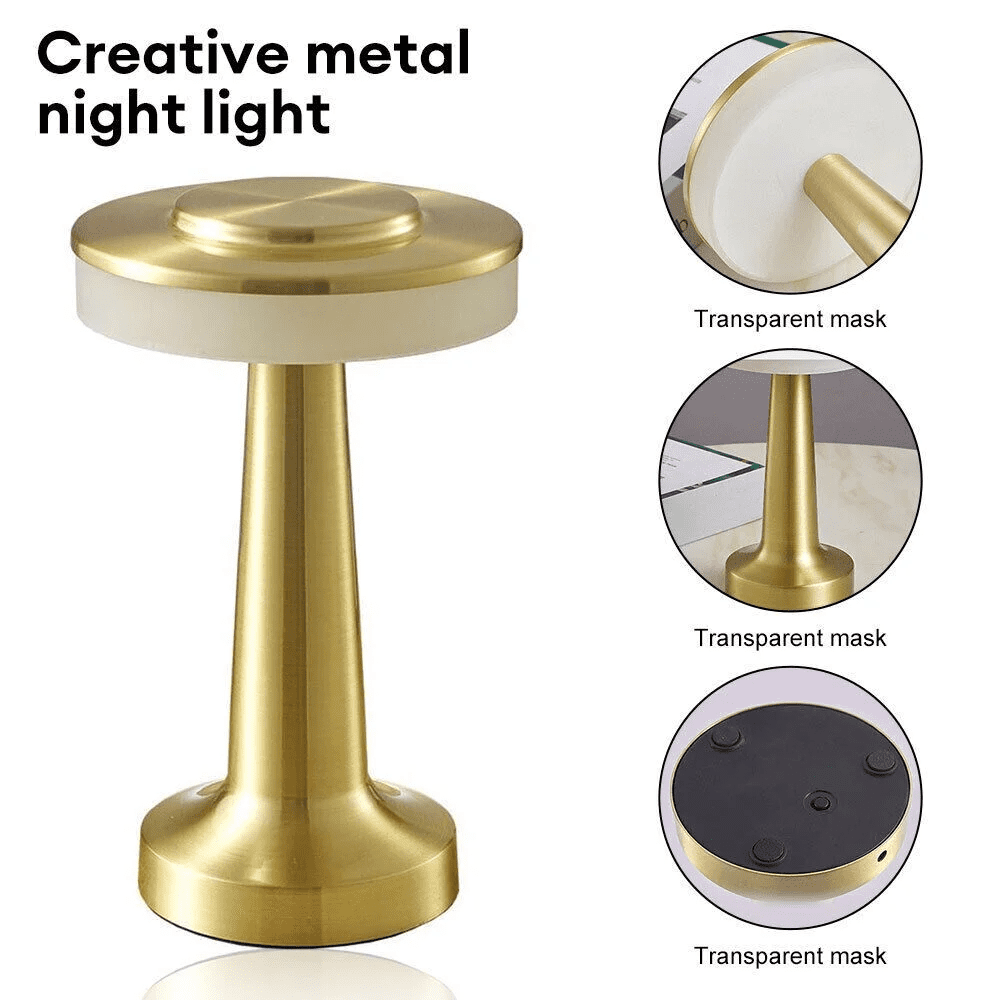 SJPACK Portable LED Cordless Table Lamp with Touch Sensor, 3-Levels ...