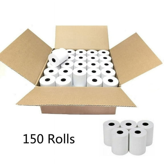 150 Roll Case 2 1/4" x 50' Thermal Credit Card & Cash Register POS ...
