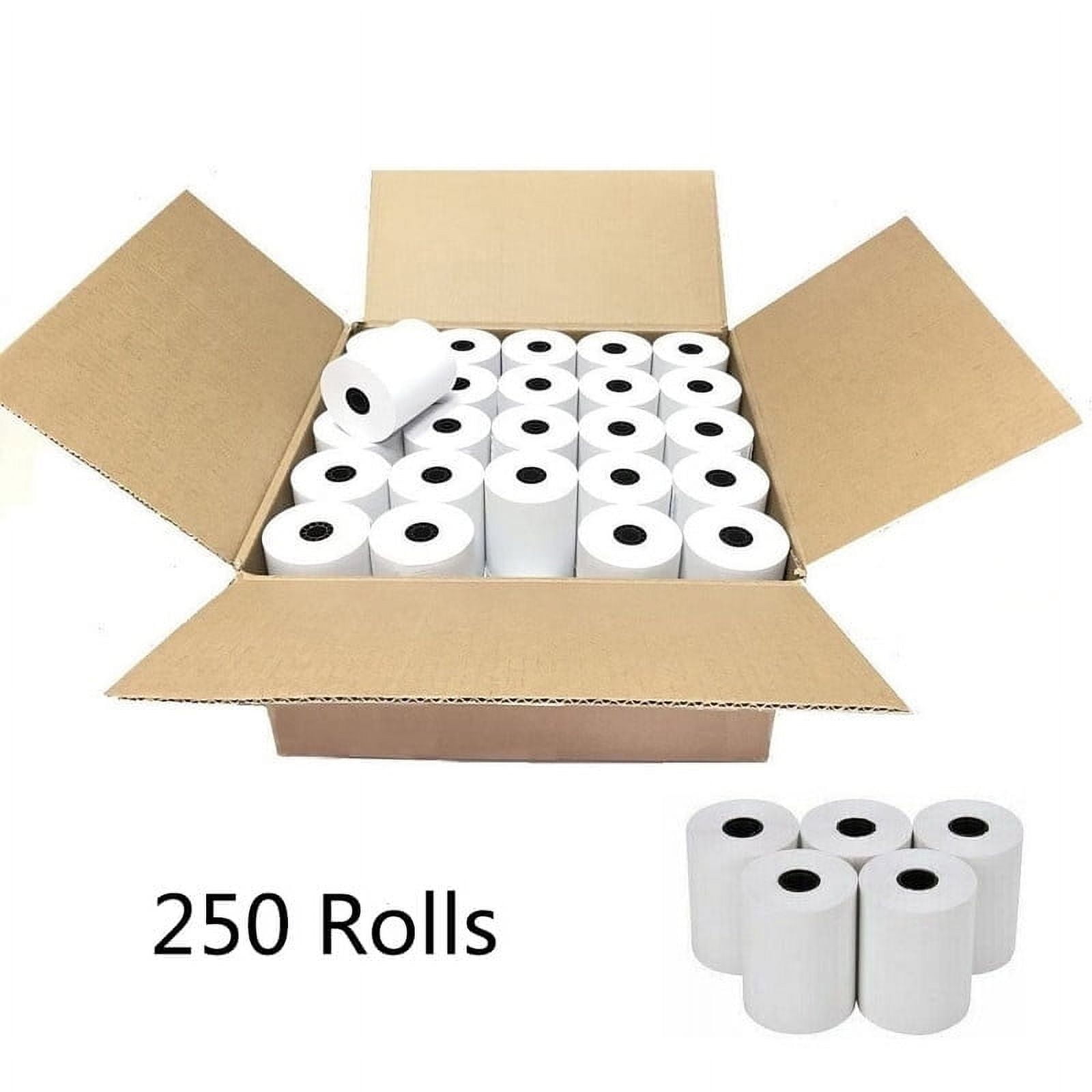 SJPACK Thermal Paper 2 1/4" x 50' Pos Receipt Paper, 250 Rolls Cash ...