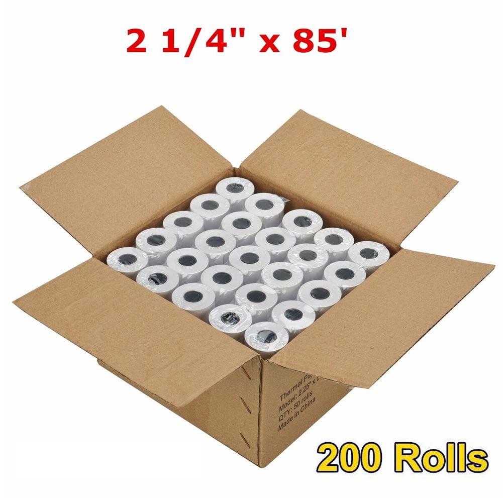 SJPACK Thermal Paper Rolls 2-1/4" x 85' Pos Receipt Paper, 200 rolls ...