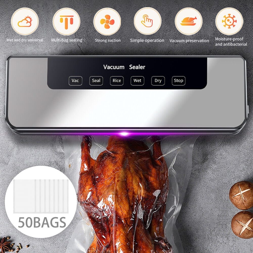SJPACK Vacuum Sealer Machines, 65KPa Suction Power Food Sealer Machines ...