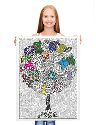 SJPRINTER Giant Coloring Poster for Kids and Adults - Creative Fun for ...