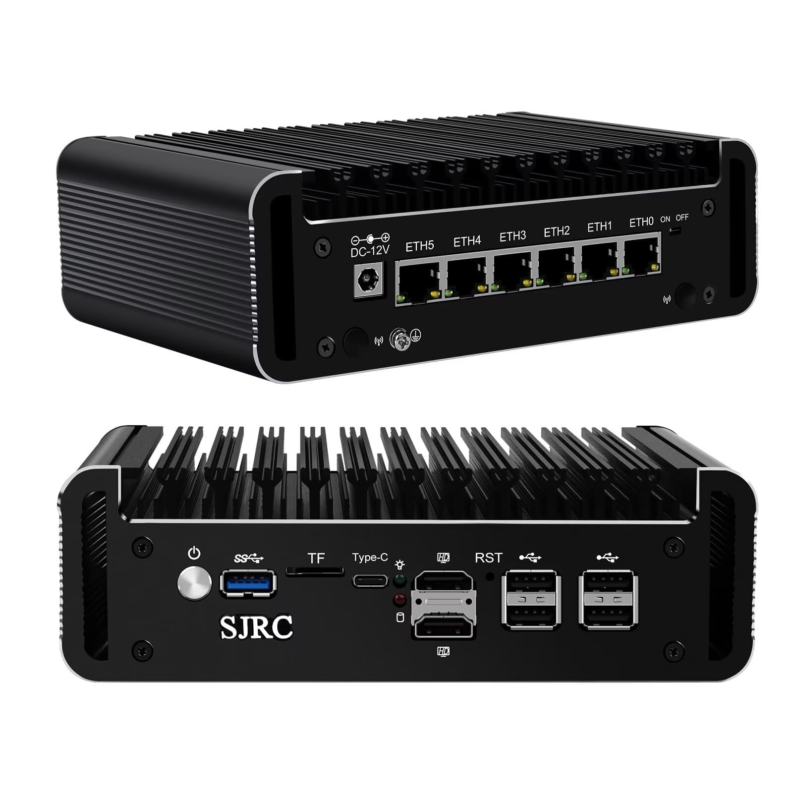 SJRC Firewall Micro Appliance, Fanless Mini PC Quad Core N100, OPNsense ...
