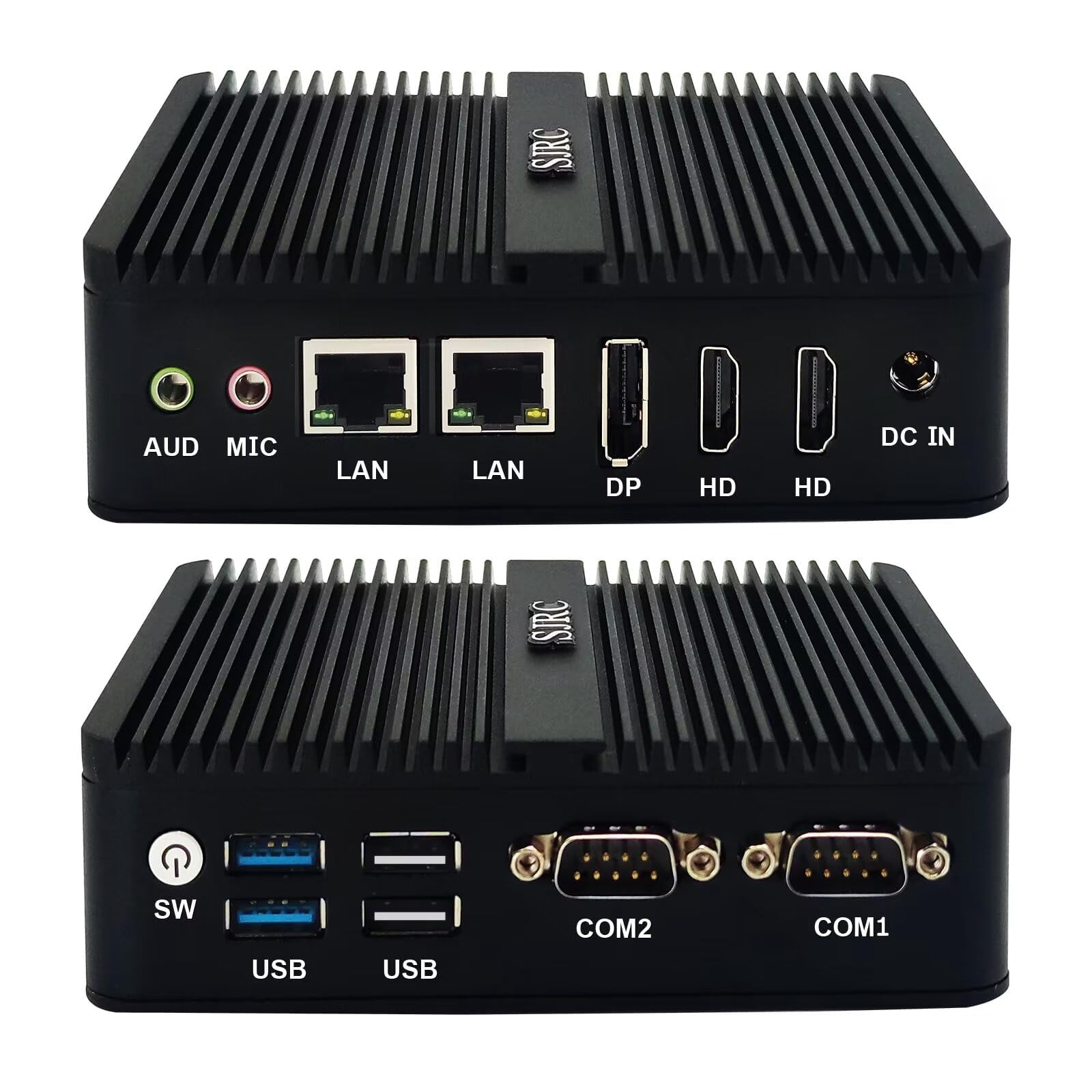 SJRC Mini PC N100 12th Gen Fanless Industrial Windows 11 Pro, 8GB DDR4 ...