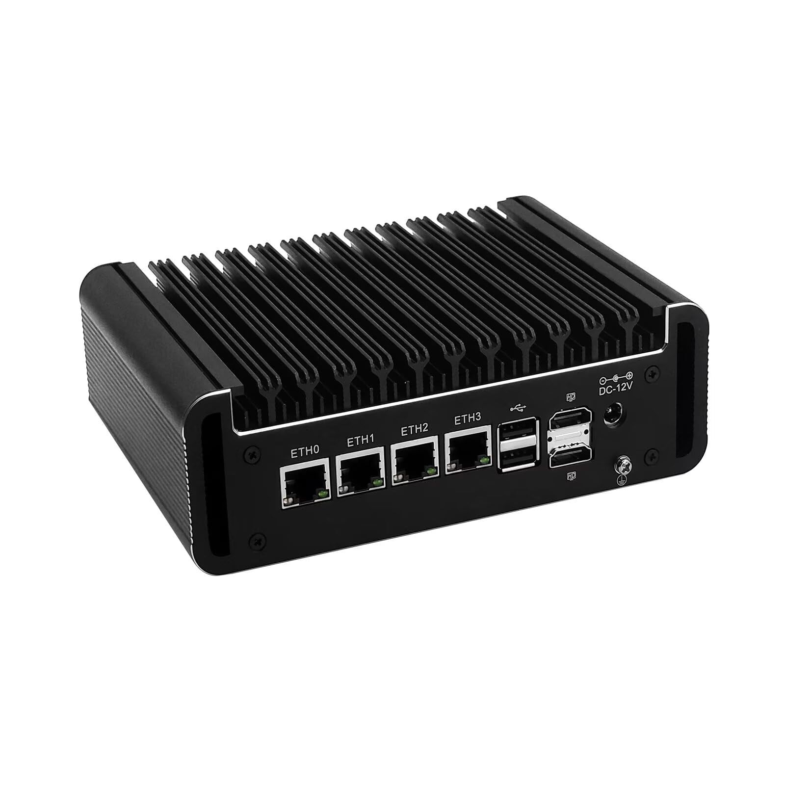 SJRC N150 Fanless Firewall Appliance (up to 3.6GHz), Mini PC 4 x i226V ...