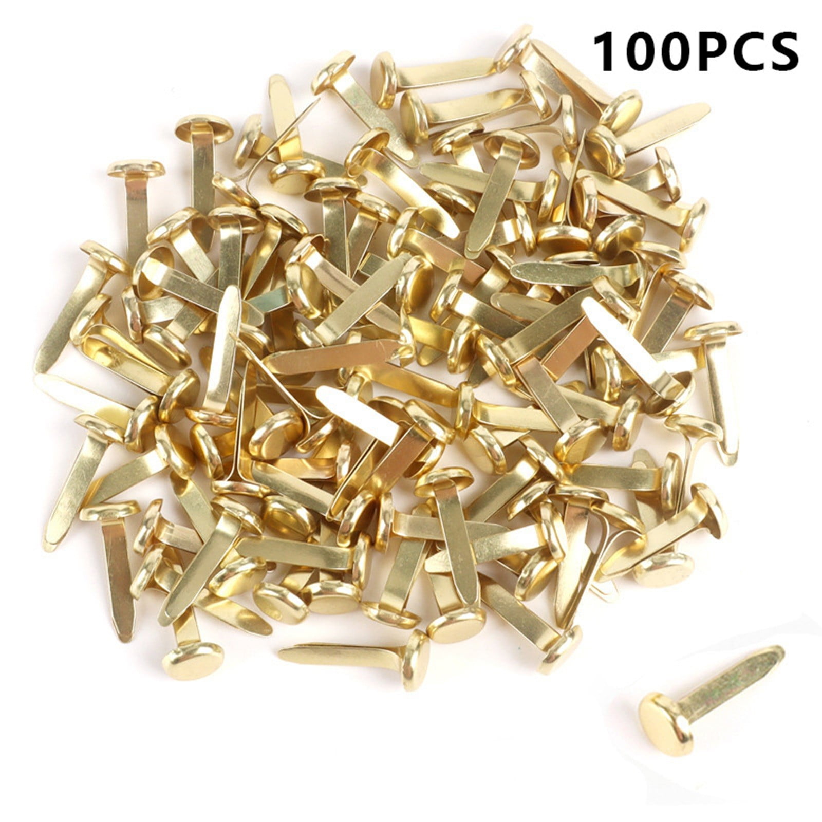 SJXHJH 100Pcs Double Feet Retaining Nail Clip Type Metal Retaining Nail ...