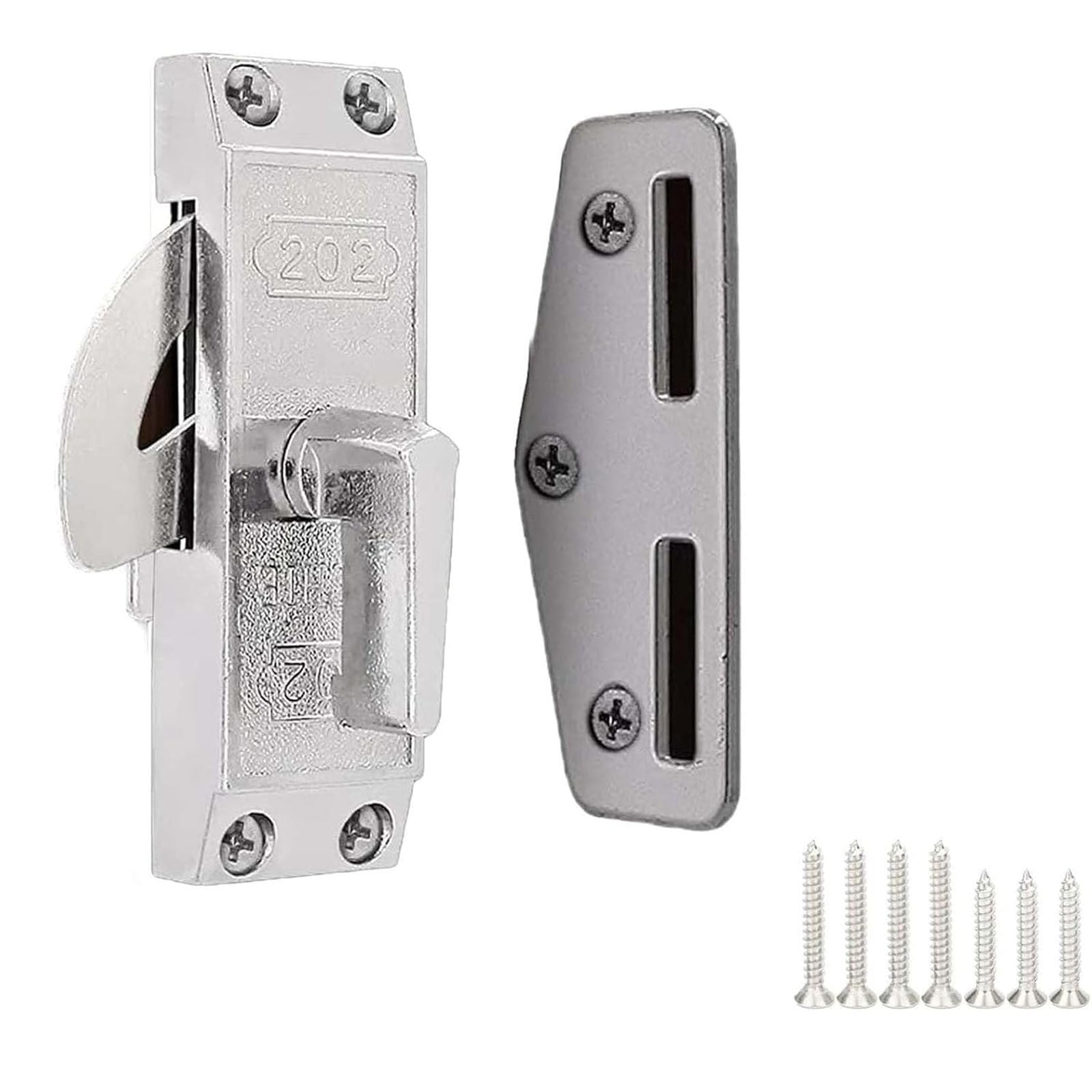 SJXHJH 180 Sliding Door Hook Lock 180 Flip Barn Double Door Lock 202 ...