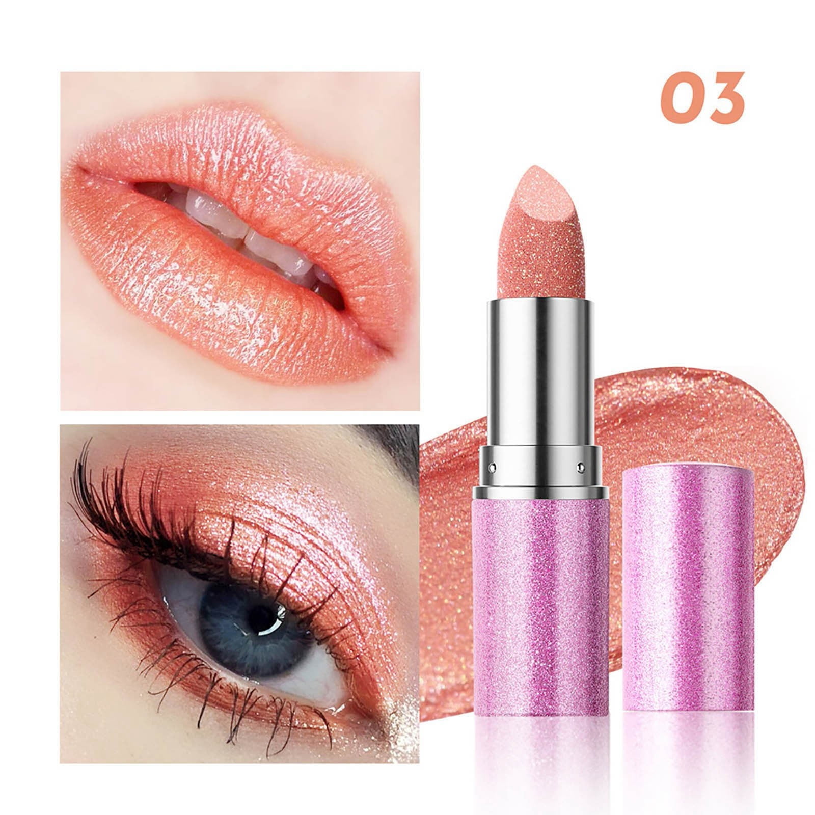 SJXHJH 6 Shade Lipstick & Use Face Highlighter Deep Lipstick Plumping ...