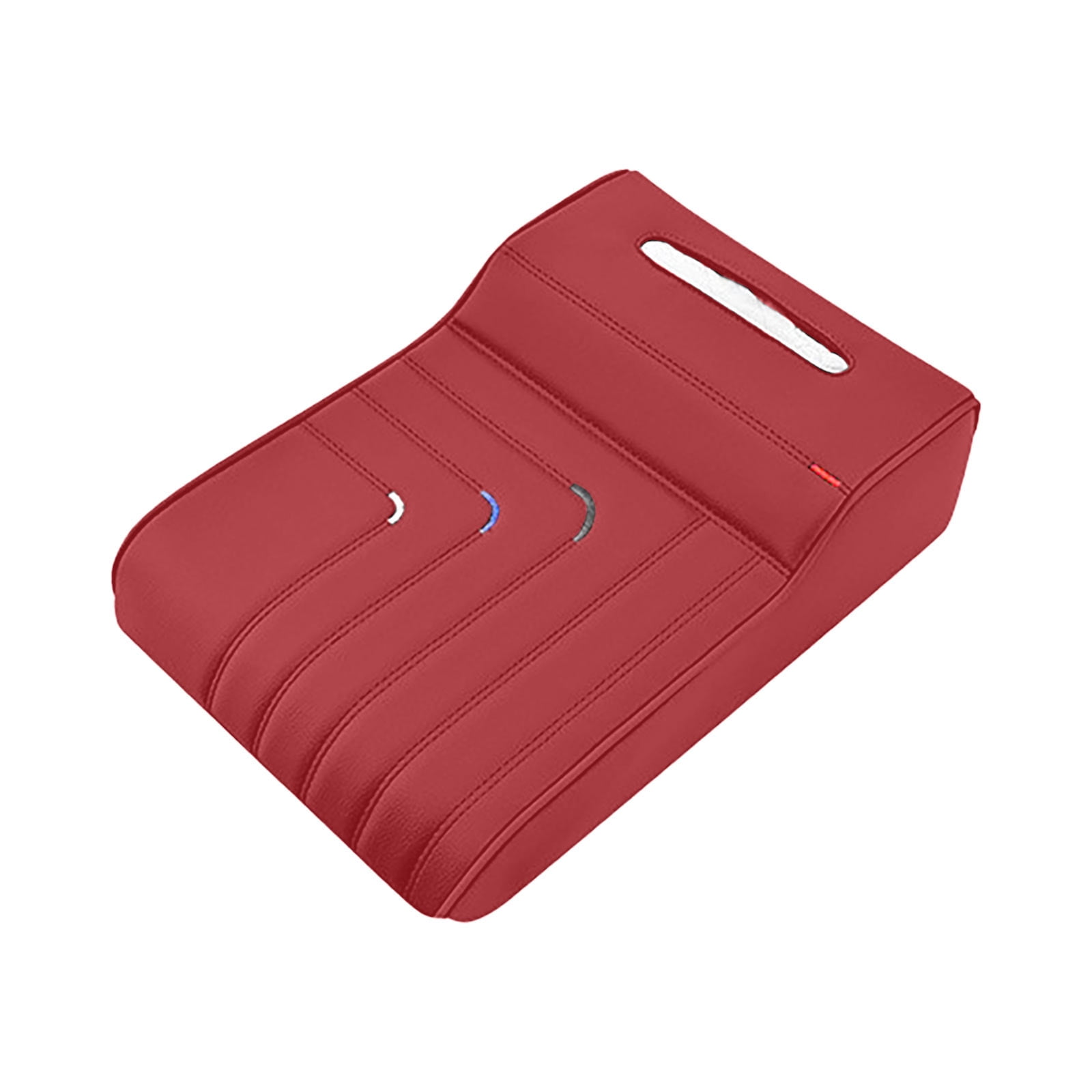 SJXHJH Car Armrest Organizer With Tissue Holder & Memory Foam Cushion ...