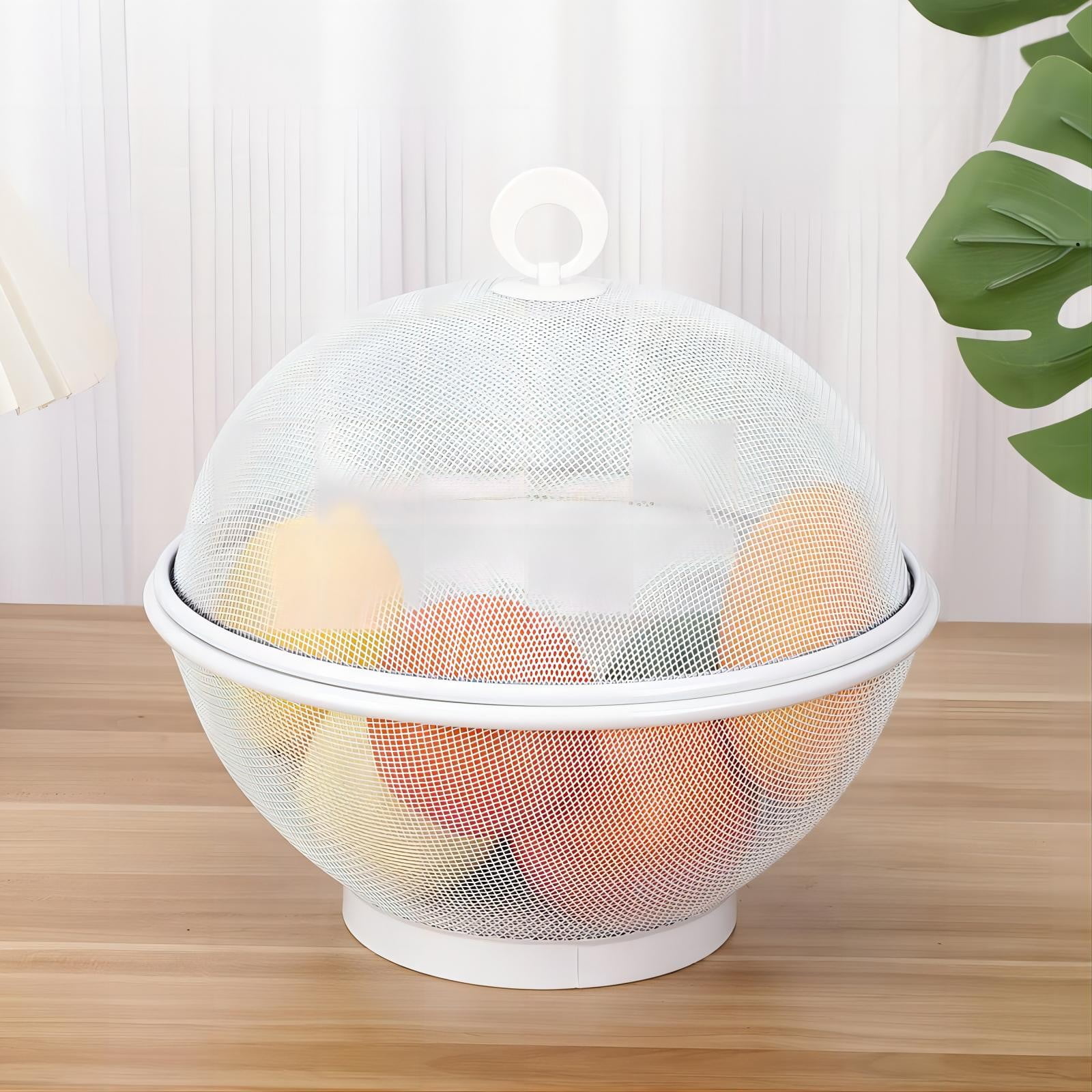 SJXHJH Fruit Fly Proof Fruit Bowl Stackable Mesh Fruit With Lid Fly ...