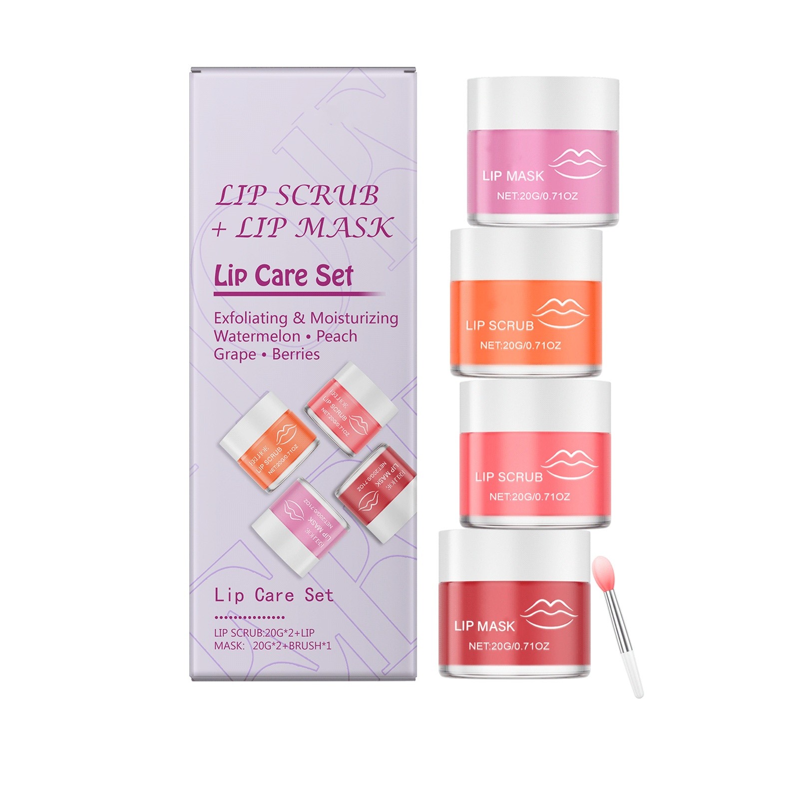 SJXHJH Nourishing Lips Care Set Moisturizes And Moisturizes Lips ...